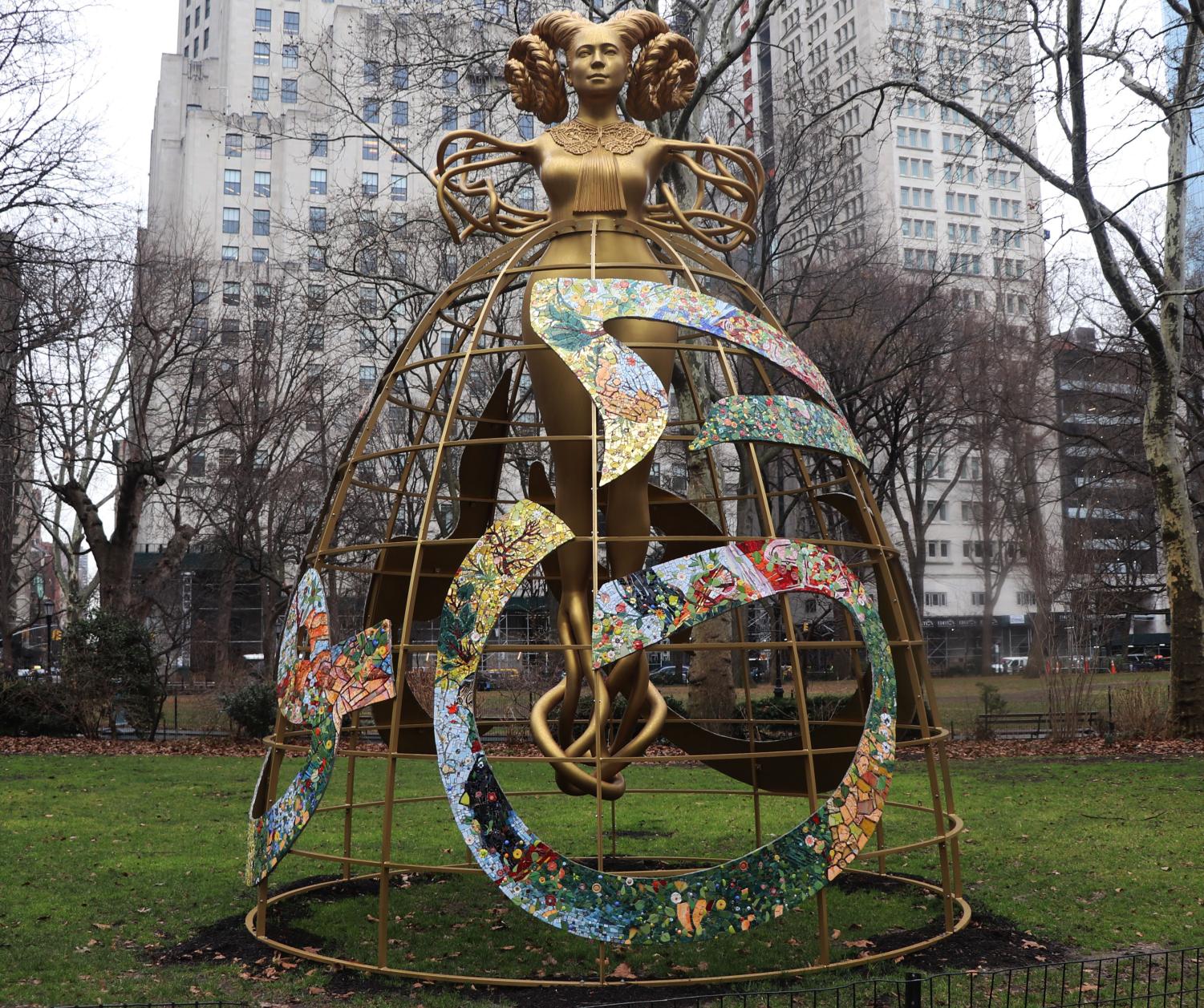 Shahzia Sikander’s ‘Havah… to breathe, air, life’ graces Madison Square ...